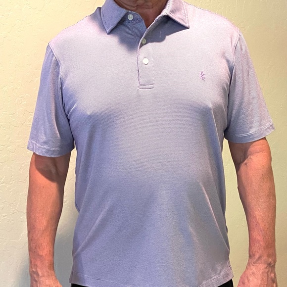 Izod | Shirts | Izod Polo Shirt Horizontal Lavender White Pinstripe Nwot Perfect Condition M ...